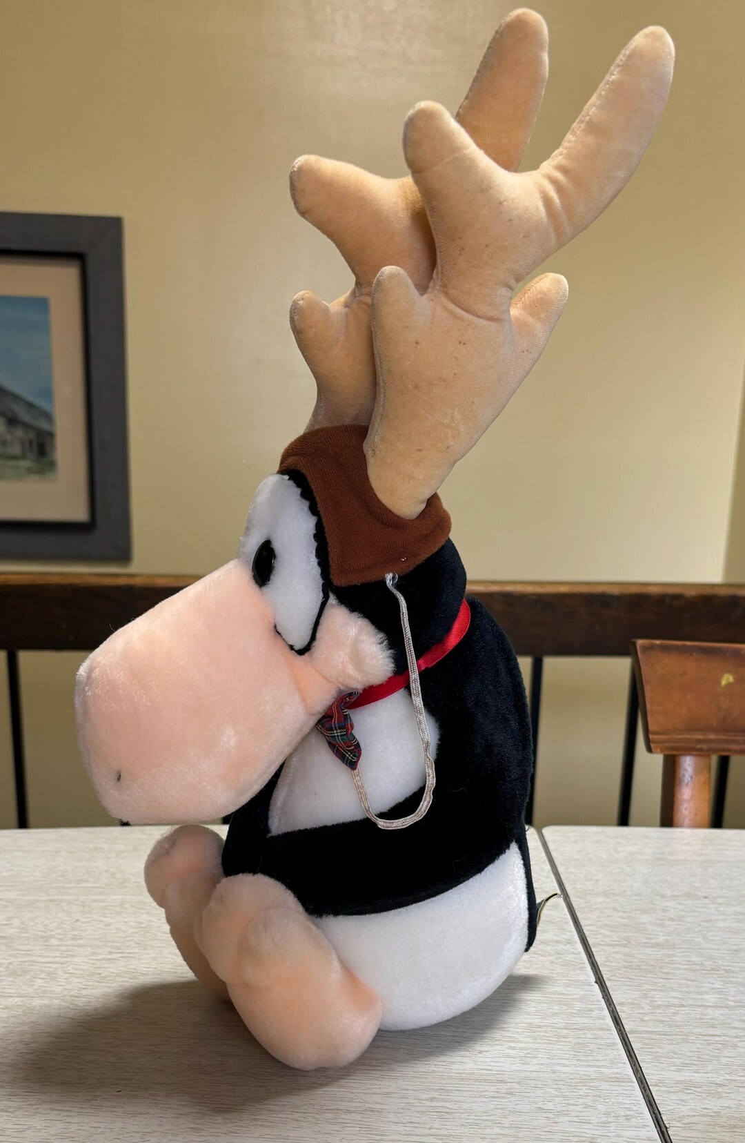 Opus Penguin Plush Toy Wearing Santa Hat - Etsy