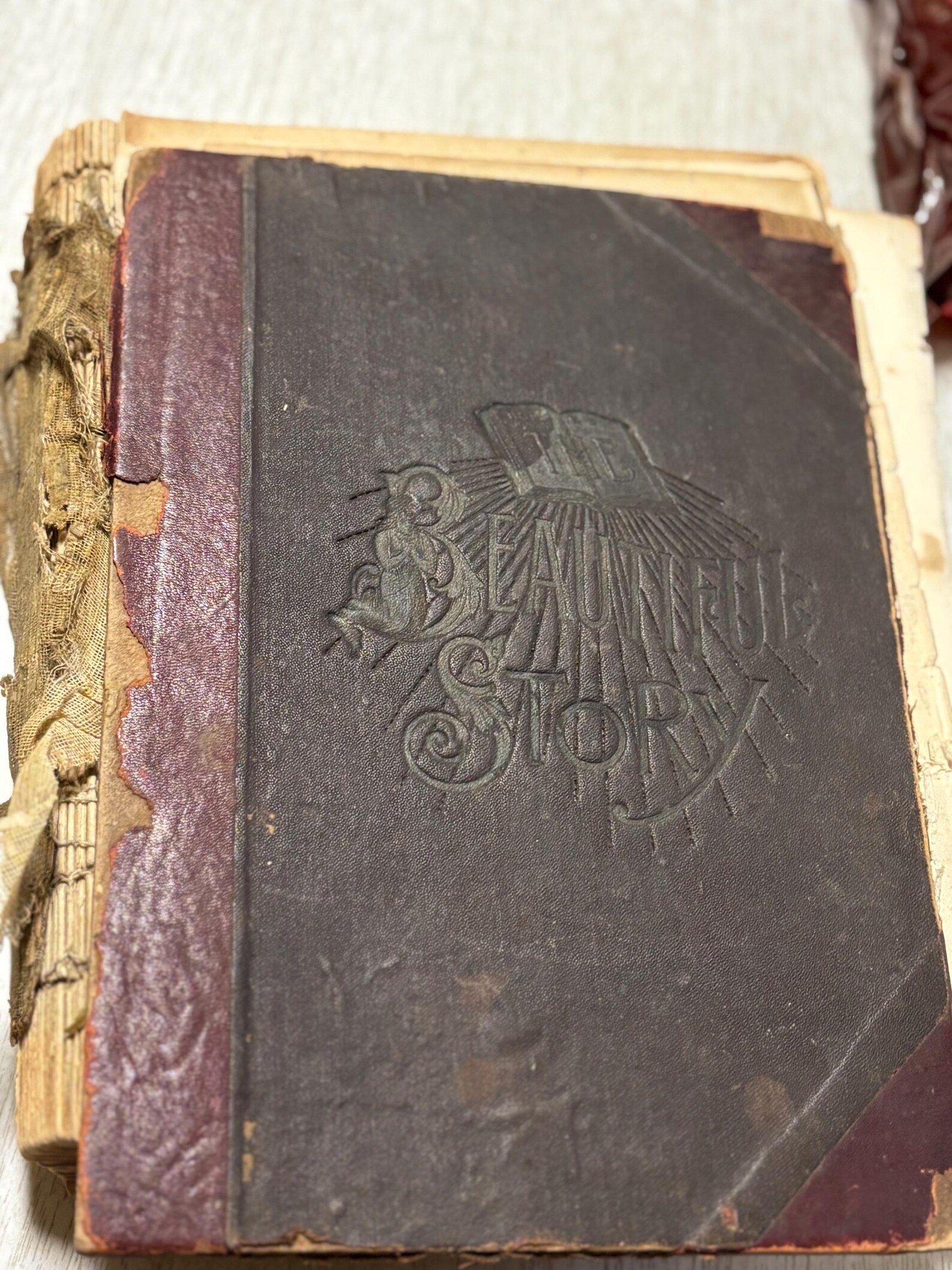 The Beautiful Story 1880s Poor Condition Nice Artwork Salvage - Etsy