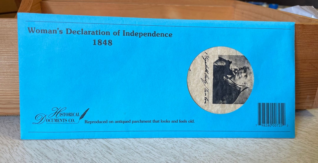 Souvenir Historical Replica Document Womens Declaration of Independence ...