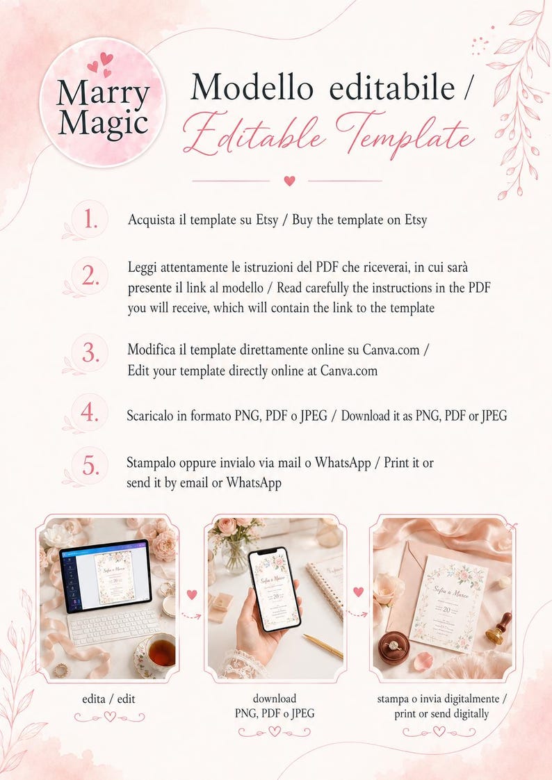 DIY Printable Wedding Bag, Editable Wedding Bag Template for Guest ...