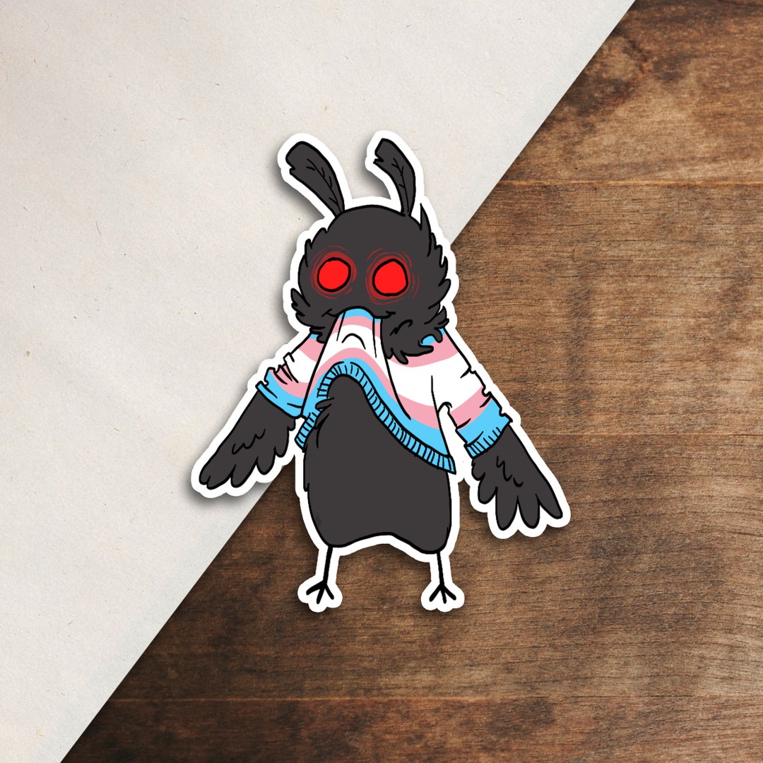 Trans Mothman Sweater Sticker - Etsy