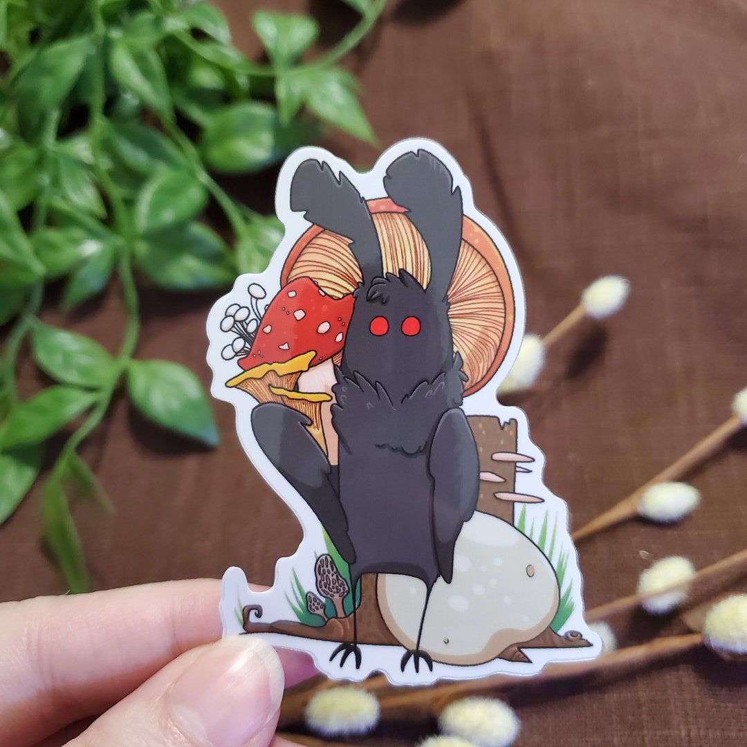 Mothman Lord of Mushrooms | Gift | Laptop | Journal | Decal | Natural ...