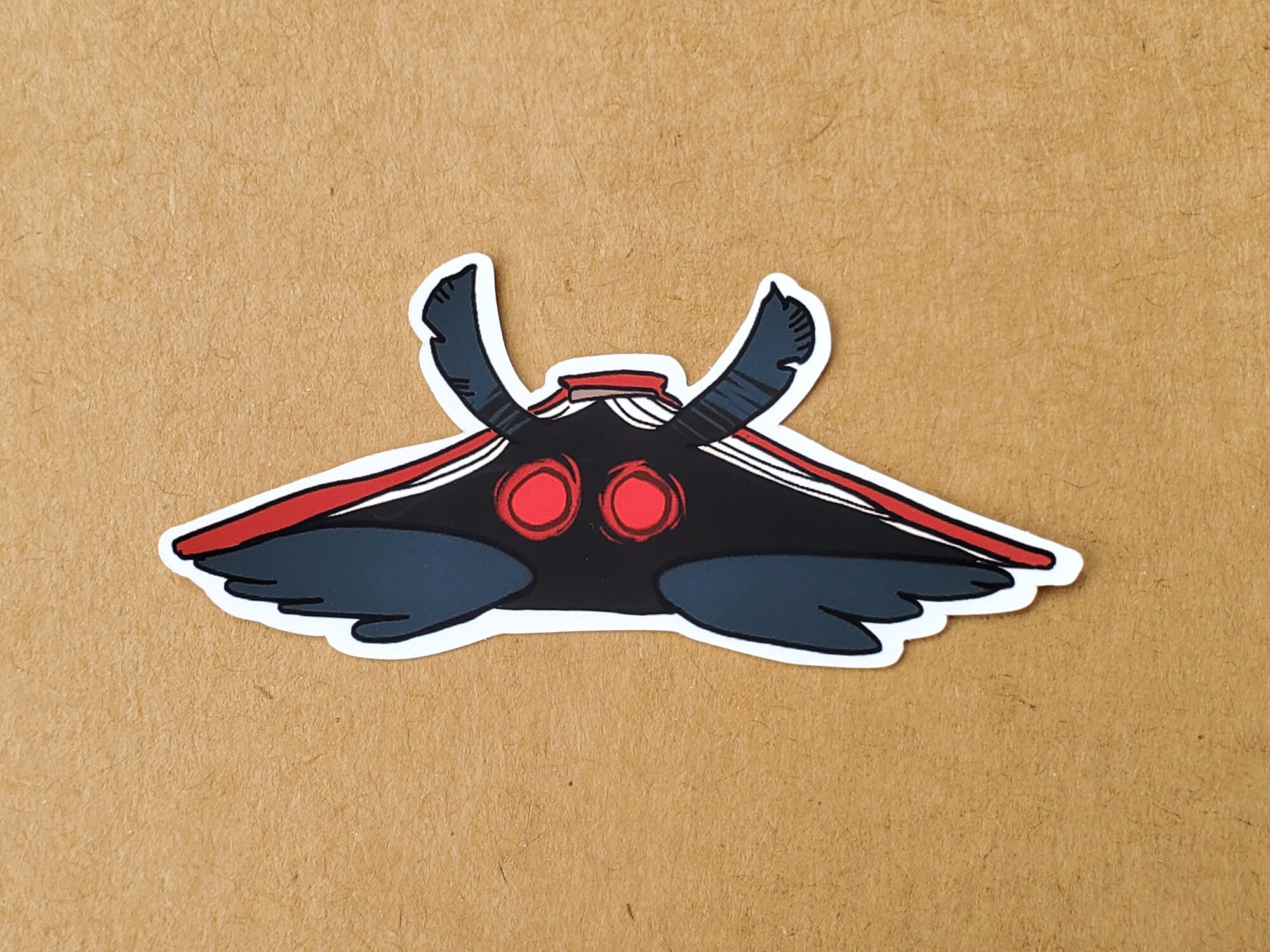 Shy Mothman Hiding Under a Book Gift Cryptid Fun - Etsy