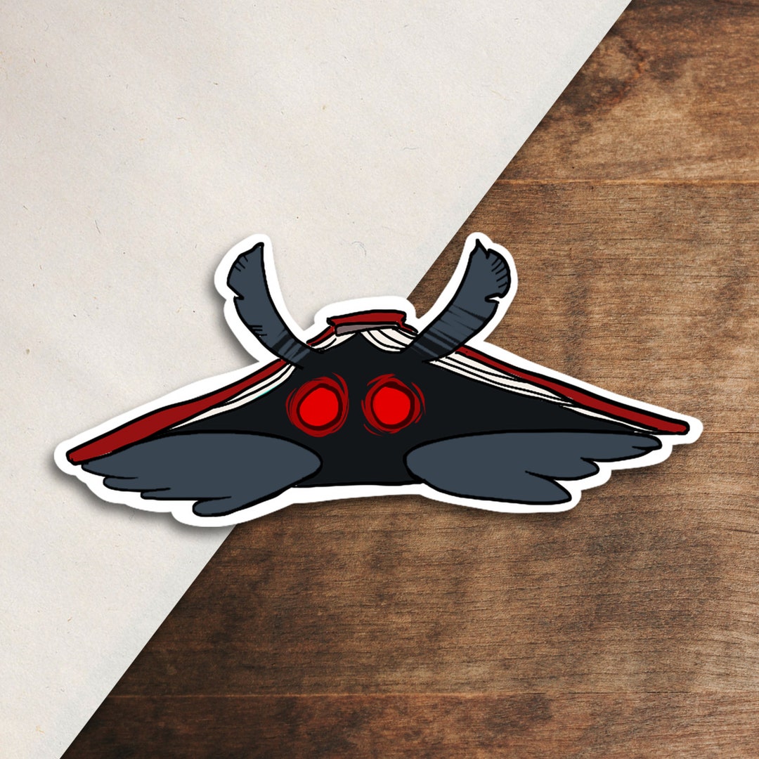 Shy Mothman Hiding Under a Book Gift Cryptid Fun - Etsy