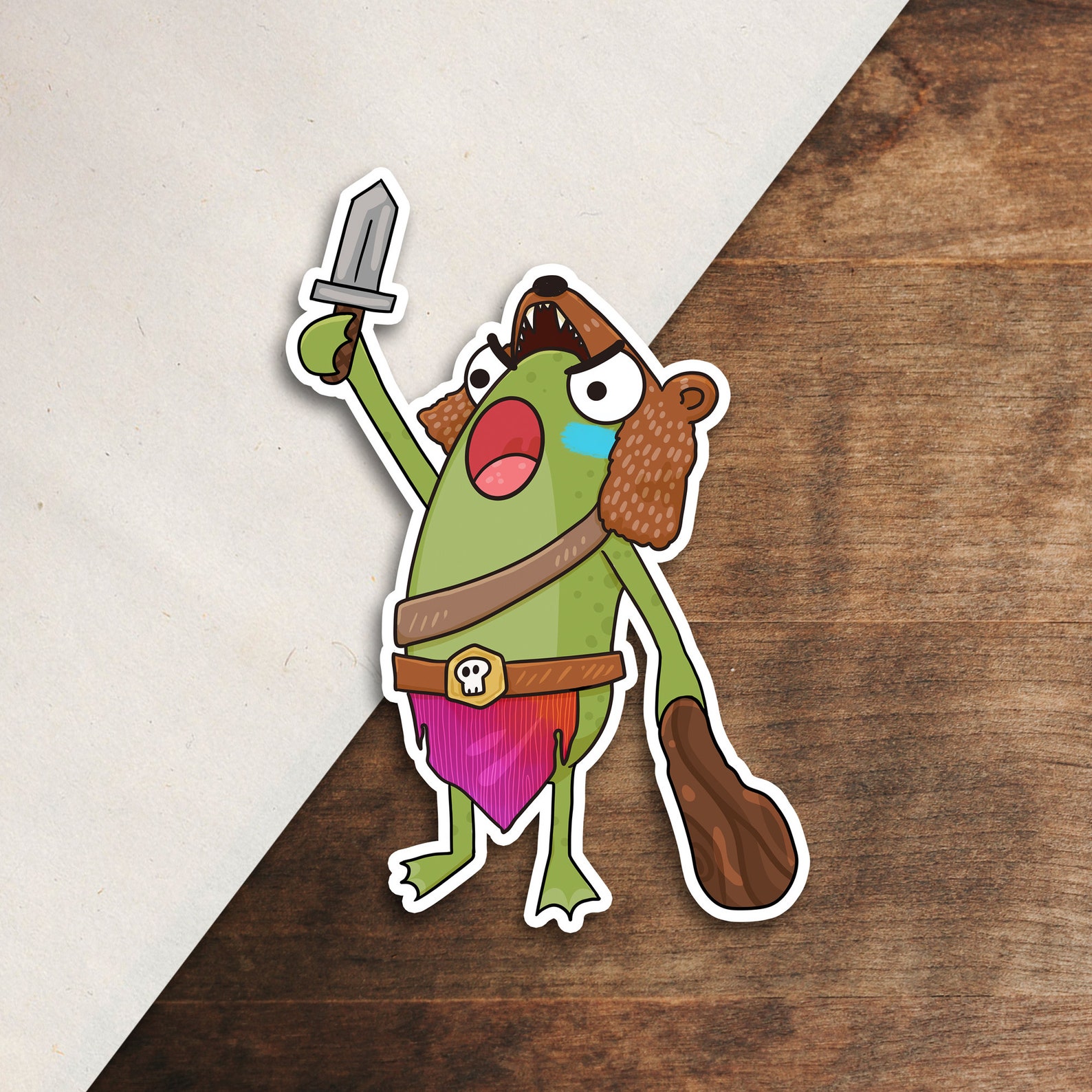 Barbarian Frog Vinyl Sticker | Gift | Tabletop Game | Lovecraft ...