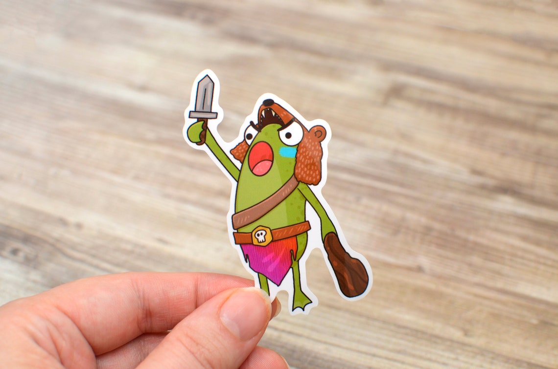 Barbarian Frog Vinyl Sticker | Gift | Tabletop Game | Lovecraft ...