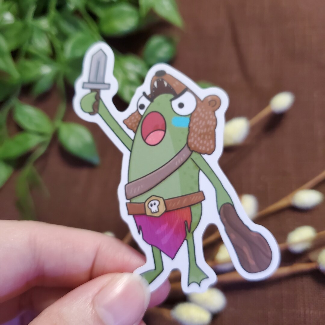 Barbarian Frog Vinyl Sticker | Gift | Tabletop Game | Lovecraft ...