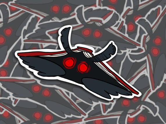 Shy Mothman Hiding Under a Book Gift Cryptid Fun - Etsy