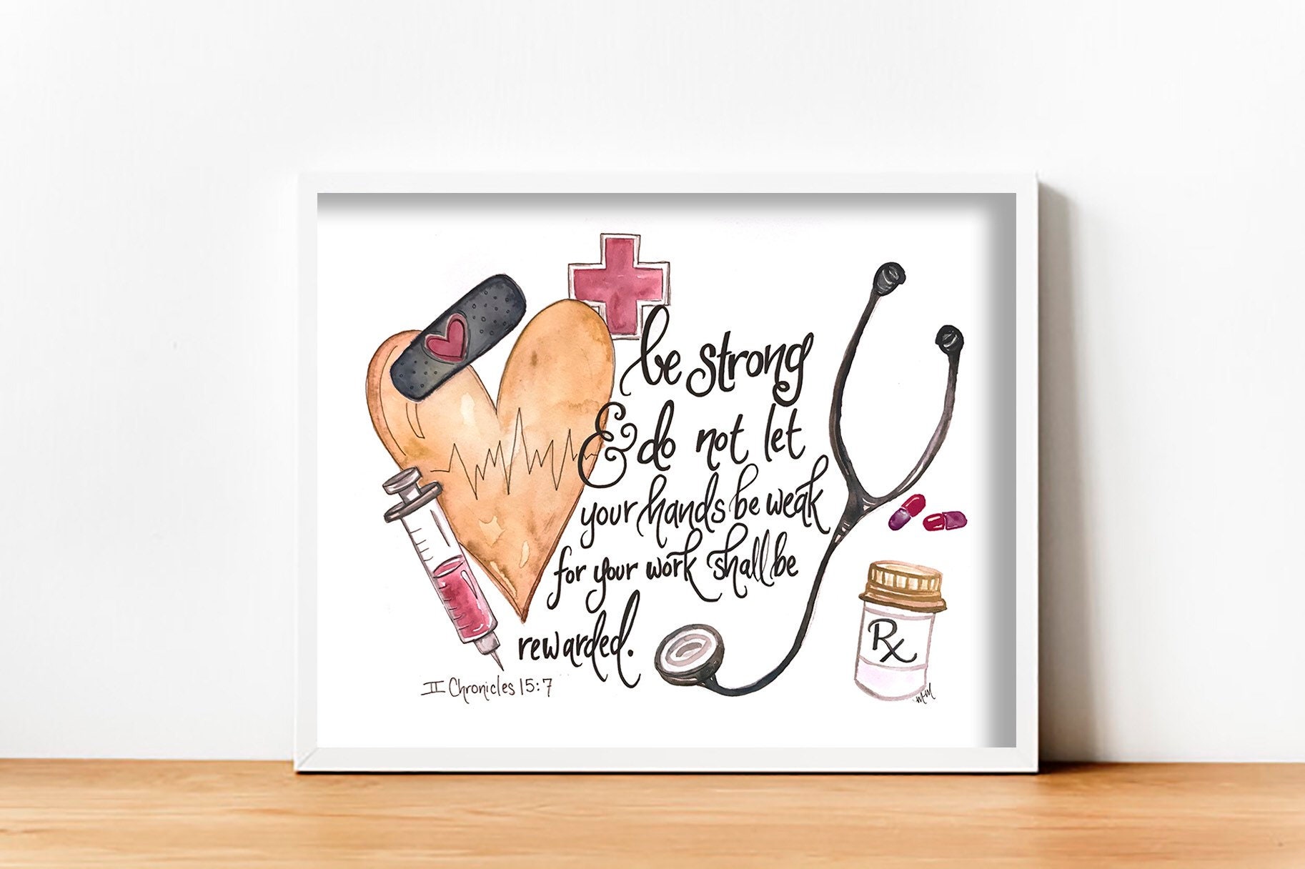 Healthcare Worker Gift- Nurse, Doctor, Therapist, Etc... BE STRONG ...