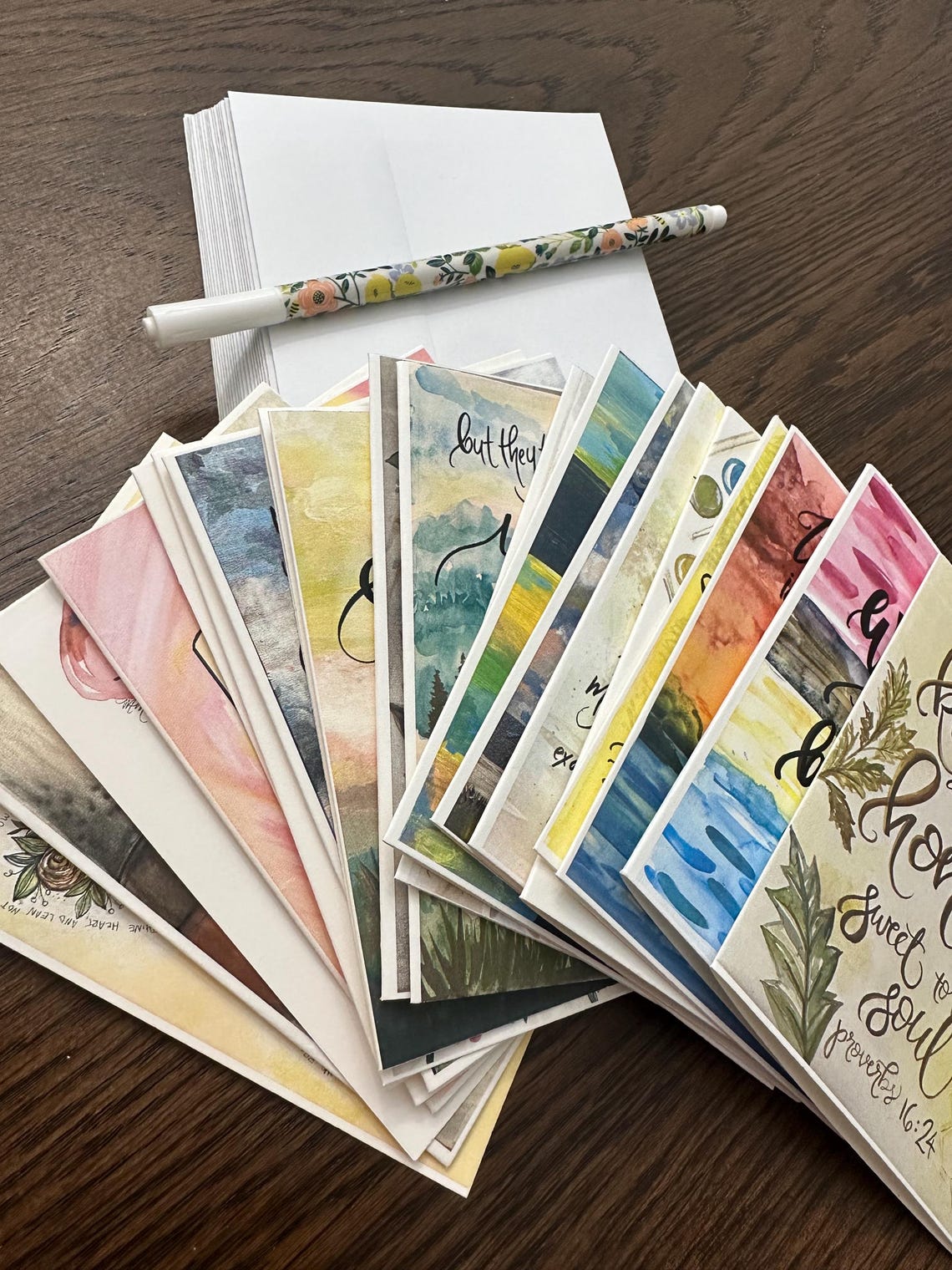 Bible Verse Folded Cards WITH ENVELOPES - 25 Count- Assorted Bible ...