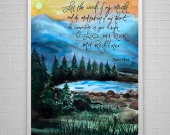 Psalm 19 14 - Etsy
