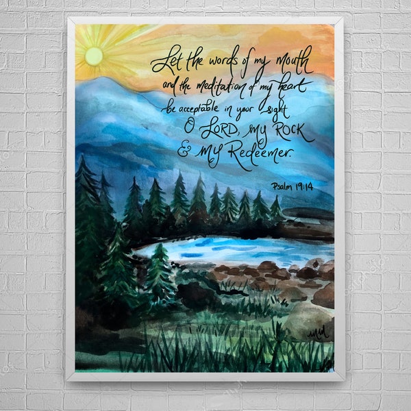 Psalm 19 14 - Etsy