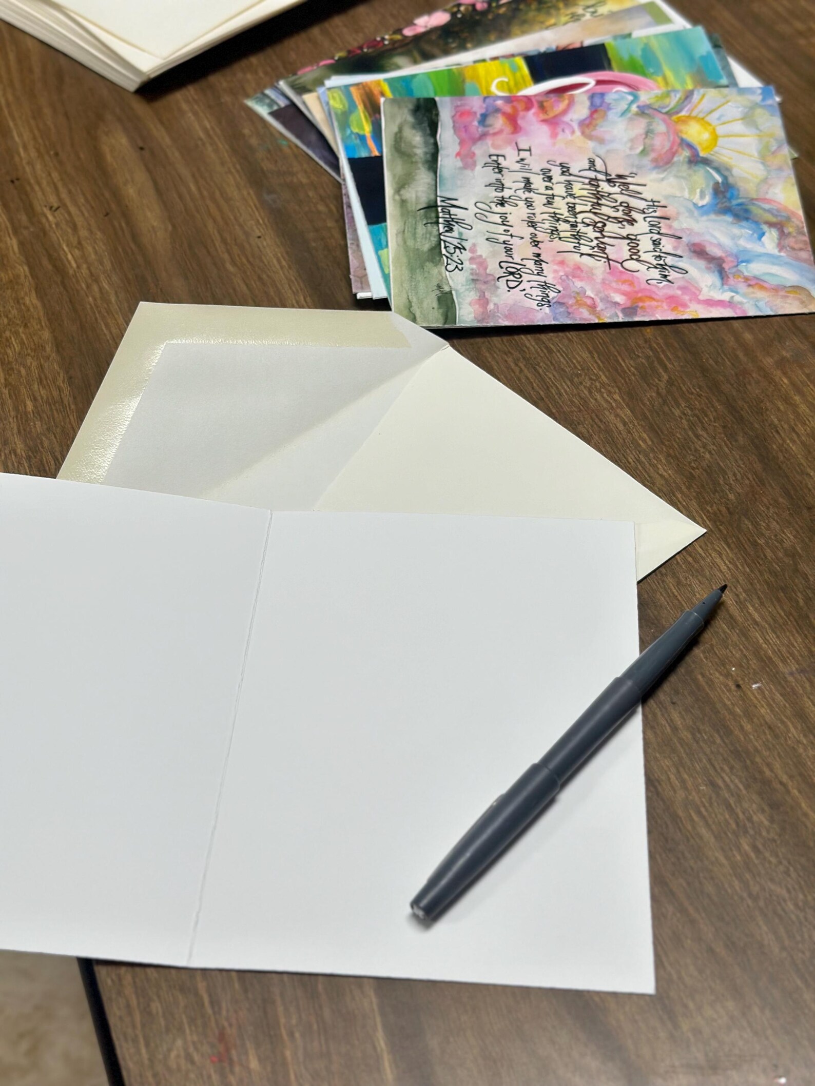 Bible Verse Folded Cards WITH ENVELOPES - 25 Count- Assorted Bible ...