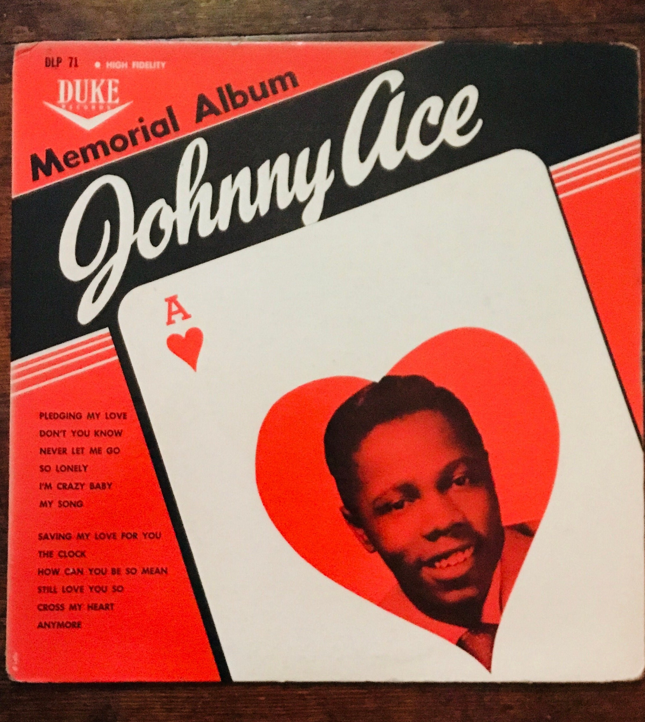 Johnny Ace Vintage Memorial Album II Duke Records DLP-71 Vinyl Lp 1950 ...