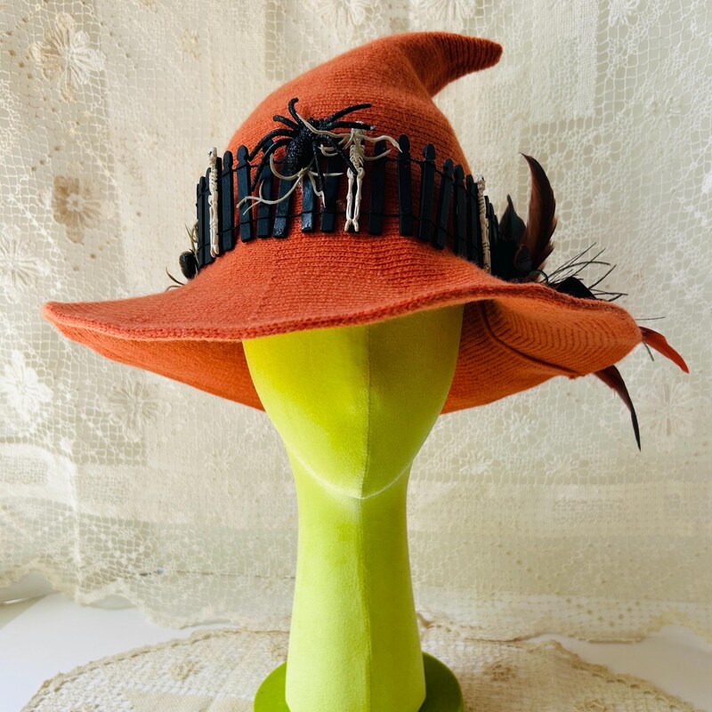 Orange Witch Hat - Etsy