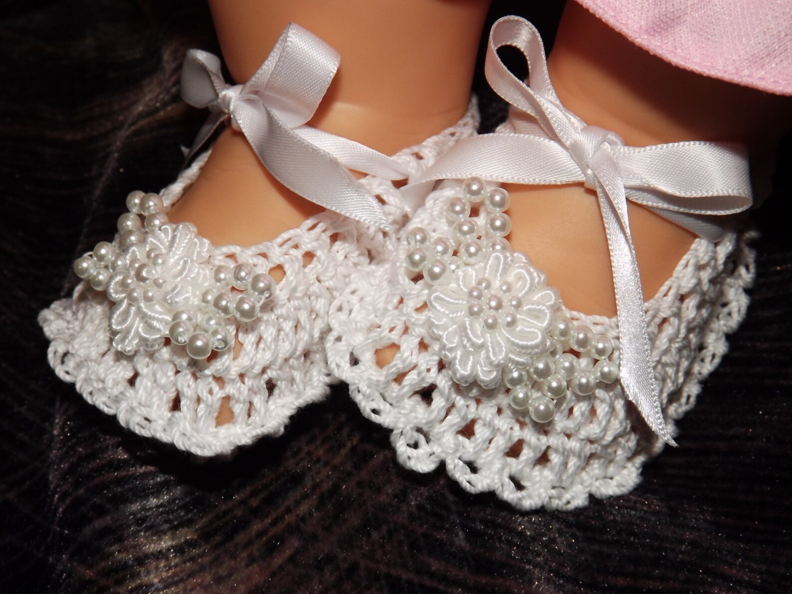 Fancy and Beautiful Elegant Baby Booties White With Beads - Etsy