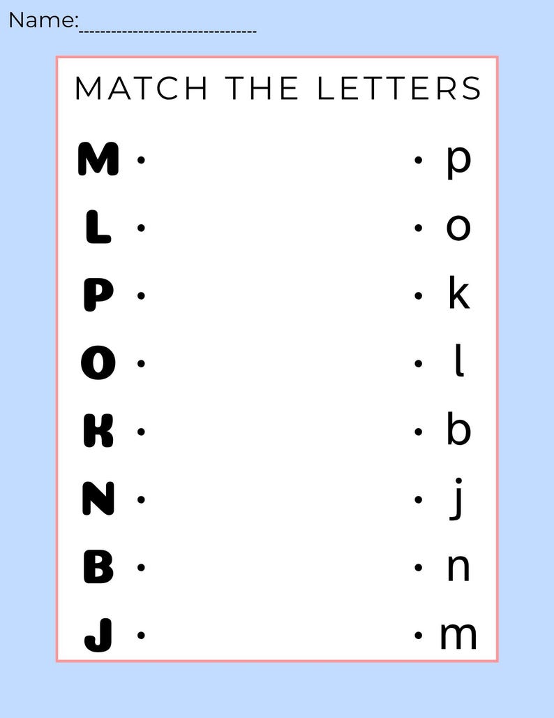 Kids Learning Tracing Abcs, Numbers, Shapes (digital Download) - Etsy