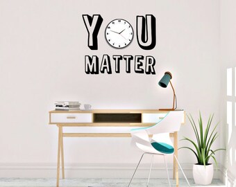 Clock wall decals | Etsy