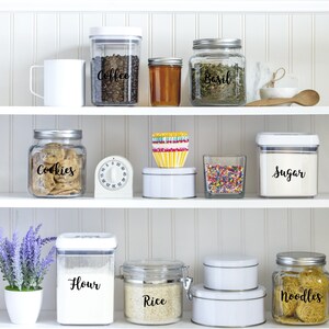 Custom Kitchen Container/canister Food Labels - Etsy