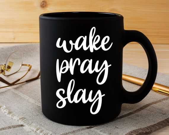 Wake Slay Pray Vinyl Decal - Etsy