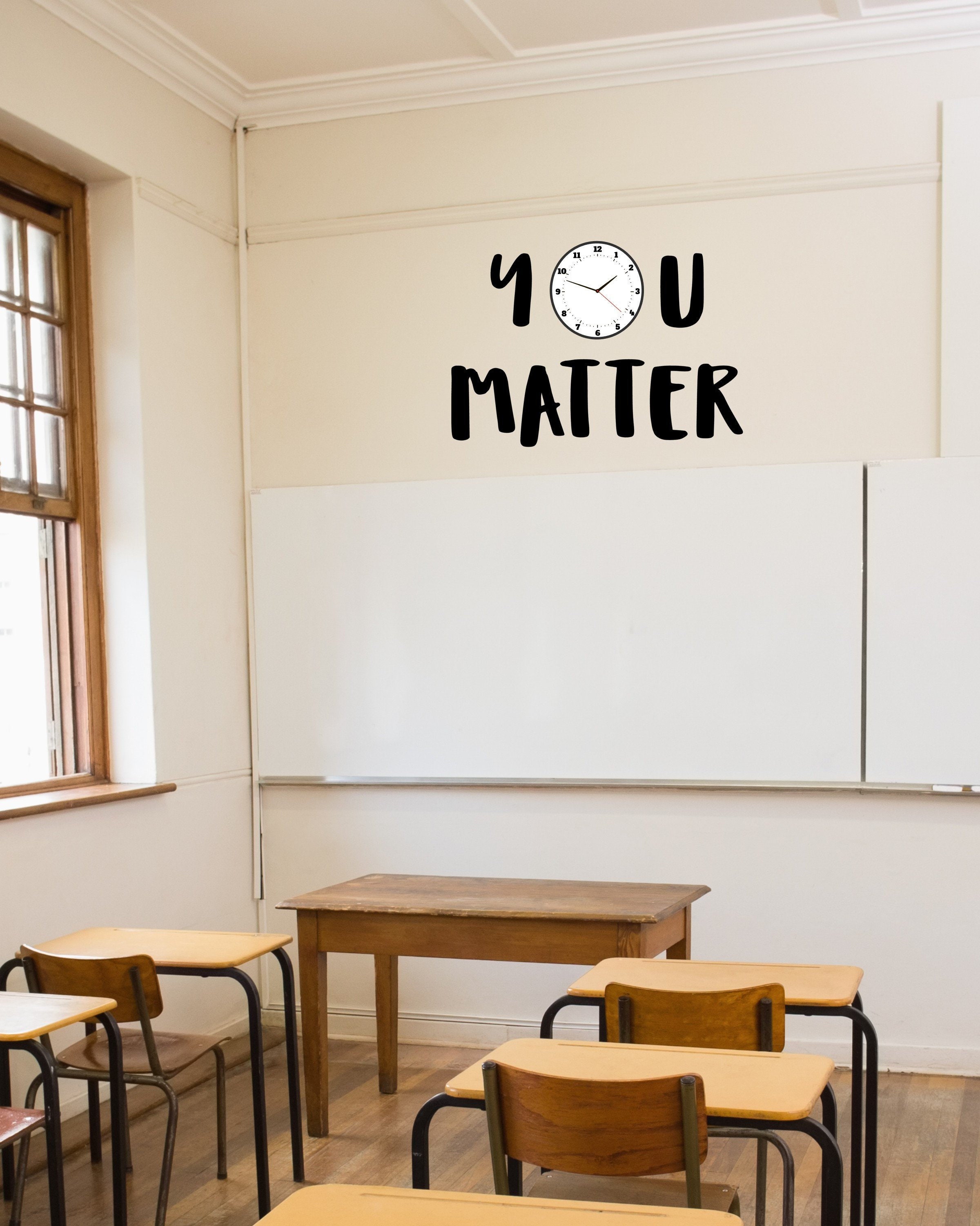 You Matter Clock Vinyl Wall Decal | Etsy