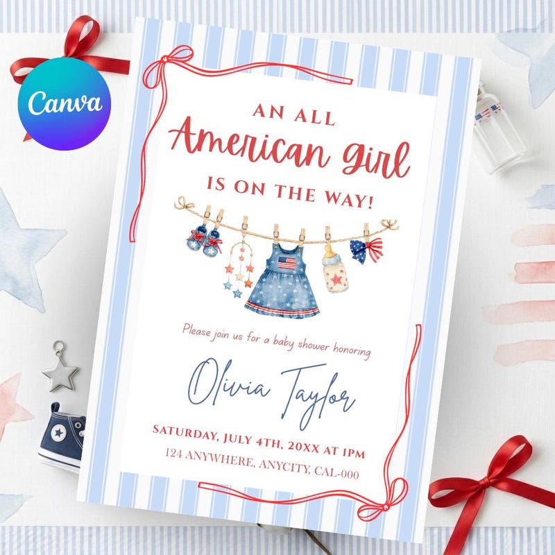 Patriotic Event Invite - Etsy