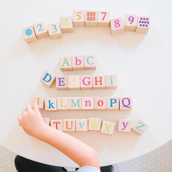 Wooden Rainbow Blocks - Etsy