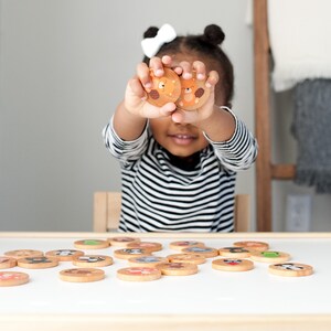 Woodland Animals Wooden Memory Matching Set Kids Matching Game ...