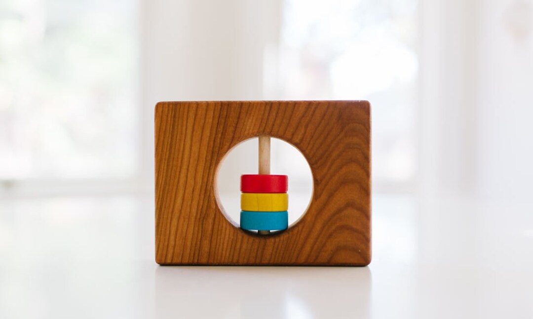 Colorado State Baby Rattle: Modern Wooden Toy - Etsy