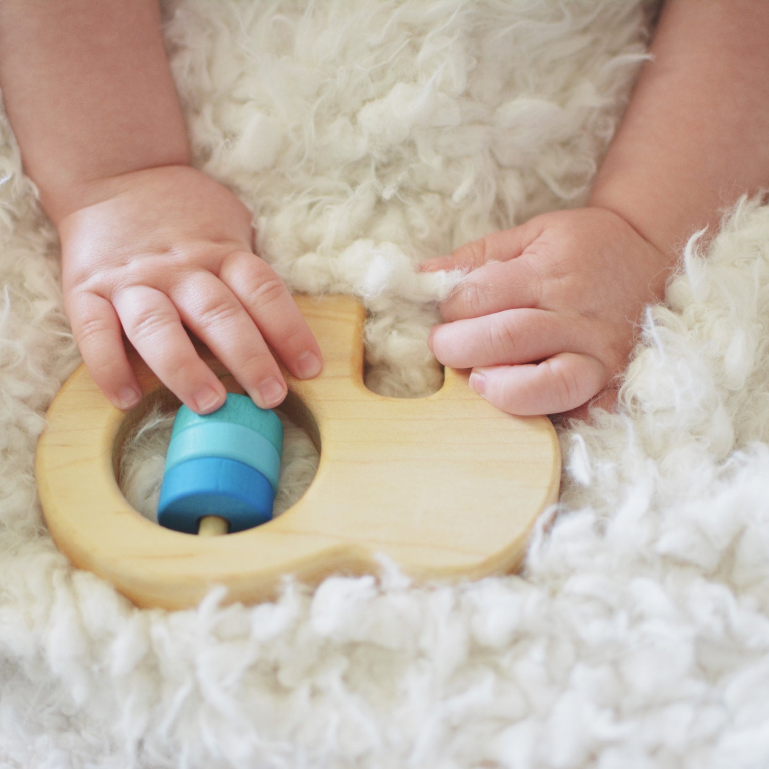Wooden Elephant Baby Rattle Organic Wooden Baby Toy by | Etsy