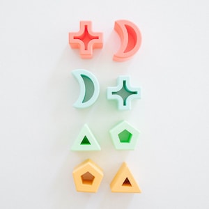 Bannor Silicone Building Blocks: Shapes & Stacking Toy - Bath Toy - Etsy