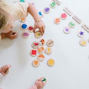 Colorful Sorting Tile Game for Kids Educational Learning Toy Preschool ...