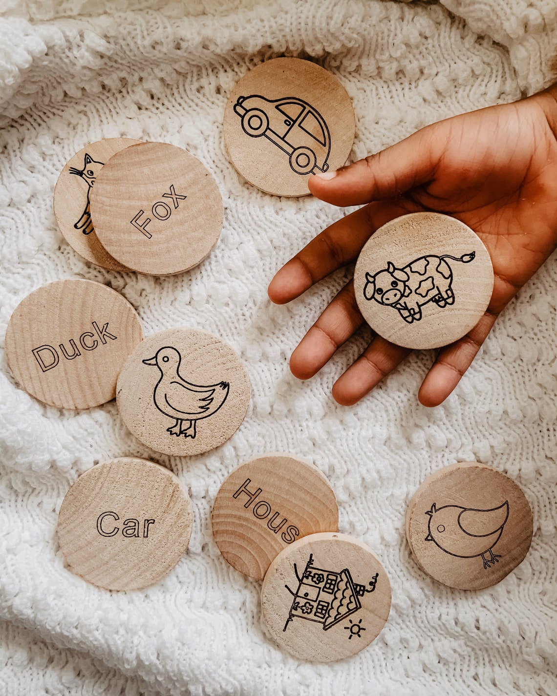 Matching Game Memory Set Wooden Toy Educational Toy Learning - Etsy