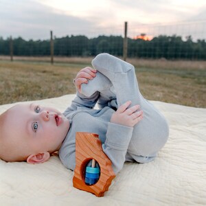 GEORGIA State Baby Rattle™ - Modern Wooden Baby Toy - Organic Custom ...