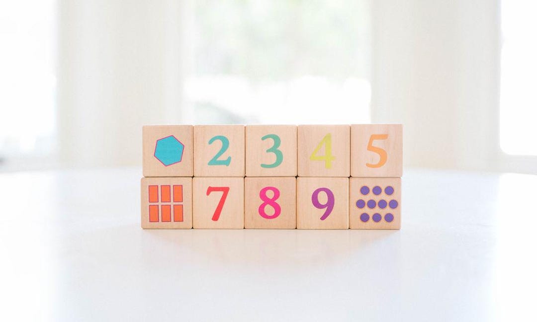 Bright Numbers + Counting Shape Blocks - Organic and Natural Building ...