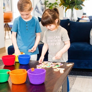 Colorful Sorting Tile Game for Kids Educational Learning Toy Preschool ...