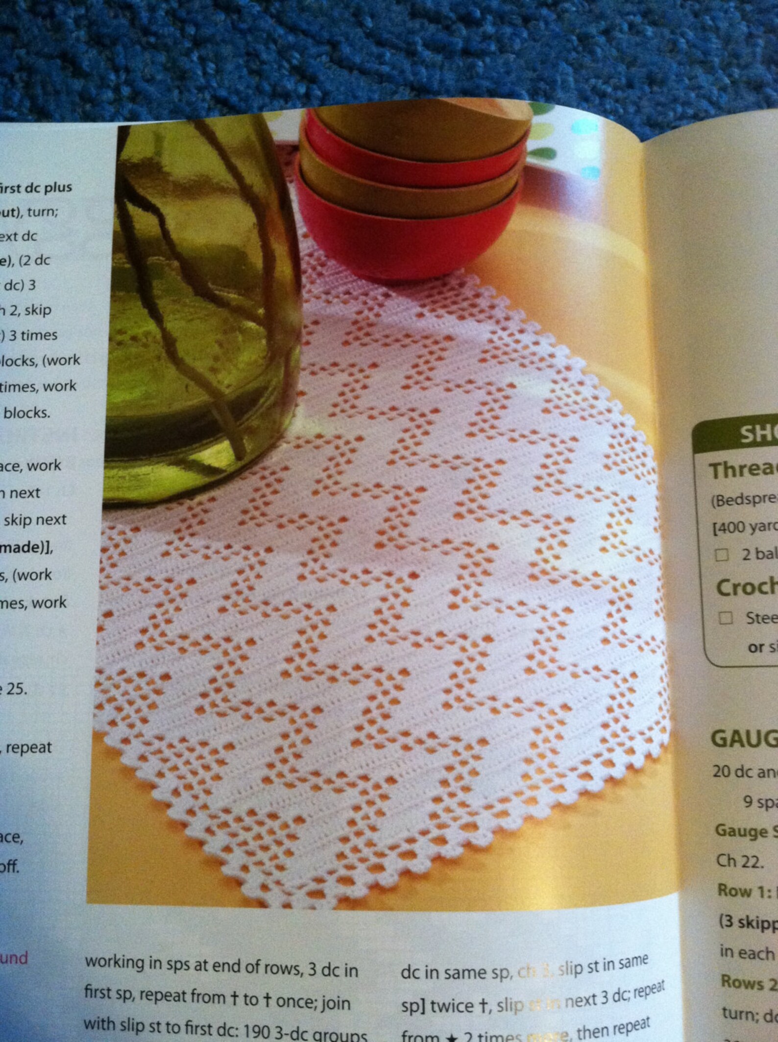 Filet Table Runners Crochet Pattern Book - Etsy