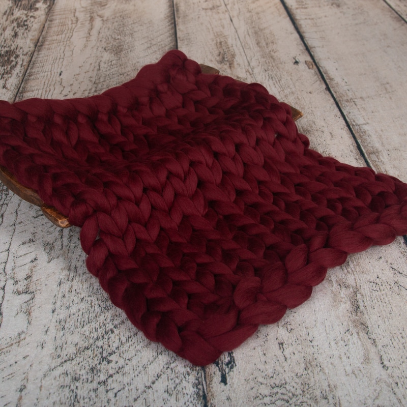 Red Burgundy Knit Throws - Etsy