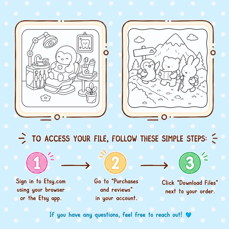 Little Friends Animal Characters Coloring Book: Everyday Scenes ...