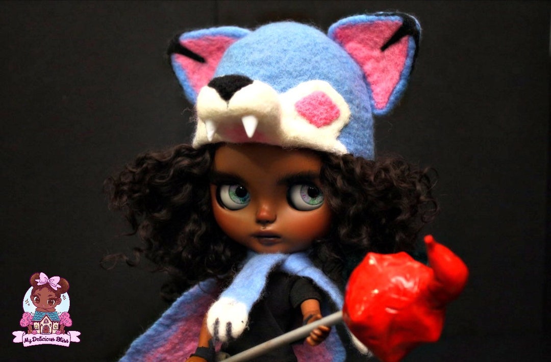 Wolf & Stalky OOAK Custom Blythe Doll and Stand From Kipo and the Age ...