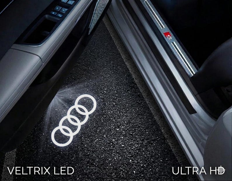 Audi Welcome Lights LED Door Logo Projectors – Puddle Lamps, Plug ...