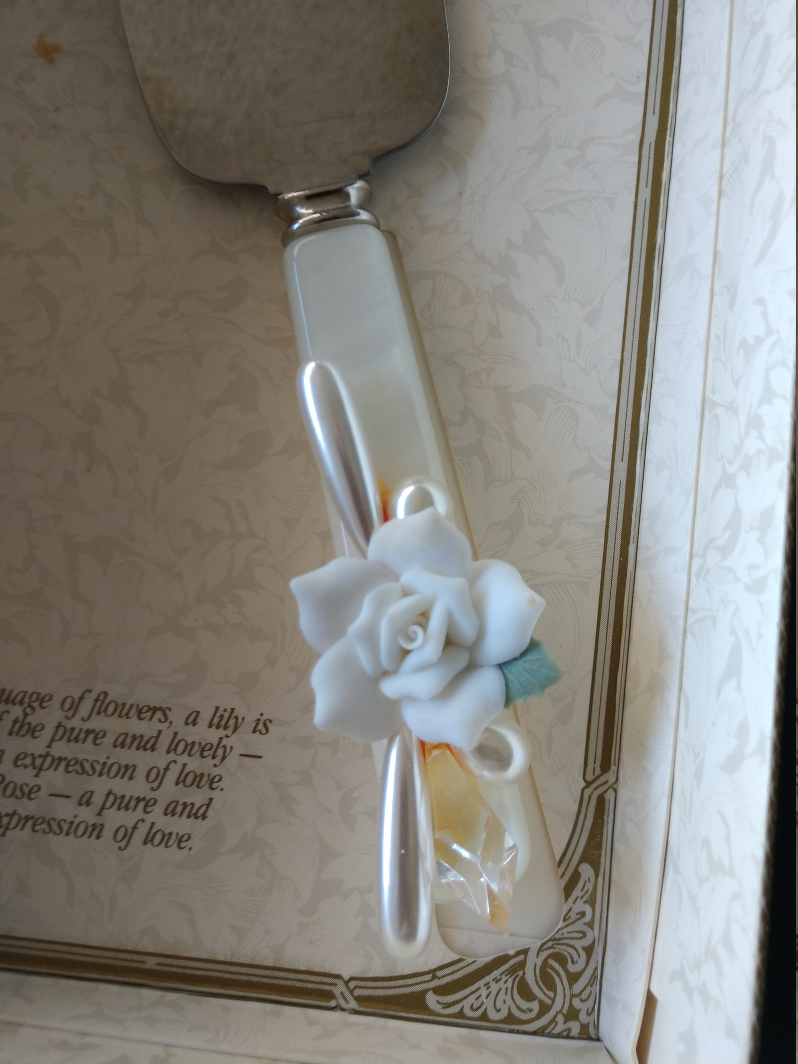Vintage Wedding Cake Knife , Vintage Wedding Cake Server , Lillian Rose ...