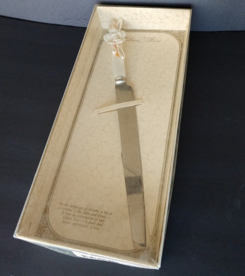 Vintage Wedding Cake Knife , Vintage Wedding Cake Server , Lillian Rose ...