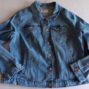 Hand-painted Cow Skull Denim Jacket: Sunflower Art, Women's XL - Etsy