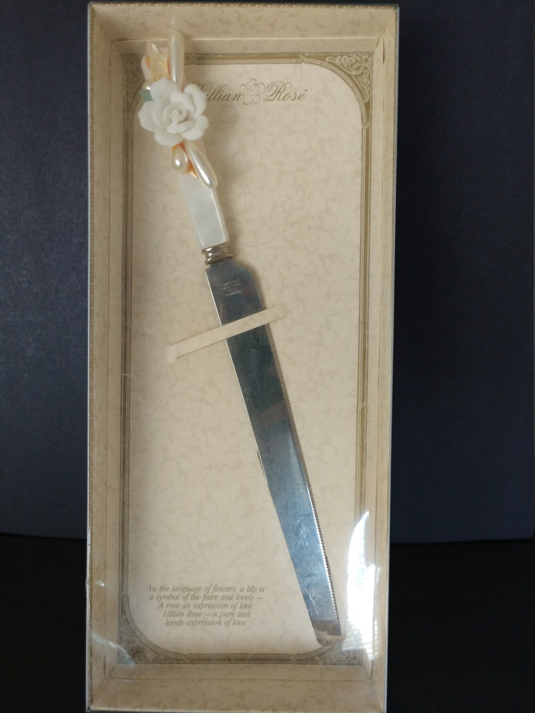 Vintage Wedding Cake Knife , Vintage Wedding Cake Server , Lillian Rose ...