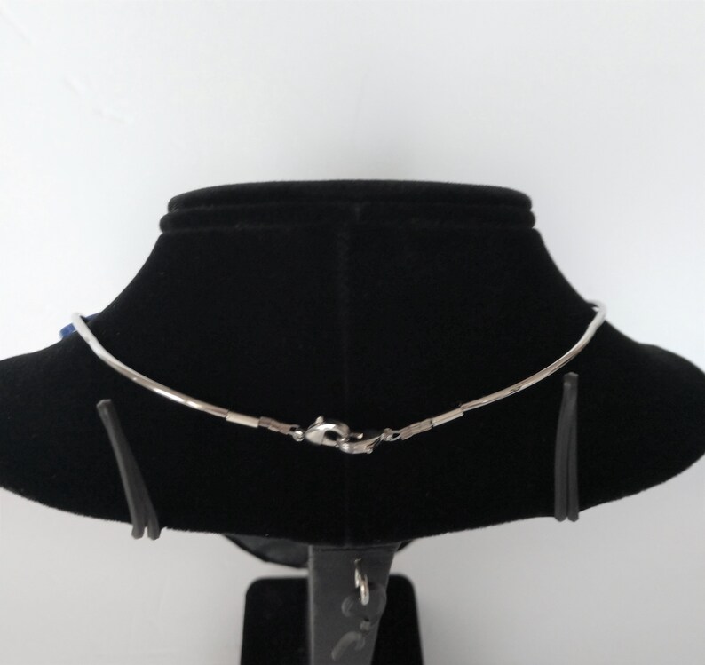 Periwinkle Necklace Lavender Blue Shell Necklace Silver - Etsy