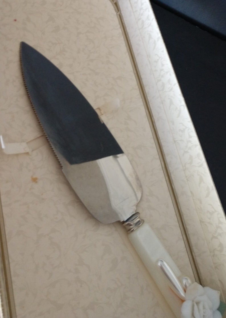 Vintage Wedding Cake Knife , Vintage Wedding Cake Server , Lillian Rose ...
