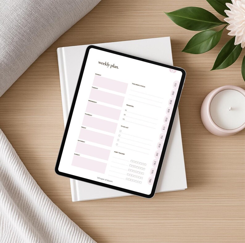 2026 Digital Planner | Feminine Monthly Weekly Goodnotes PDF (digital ...