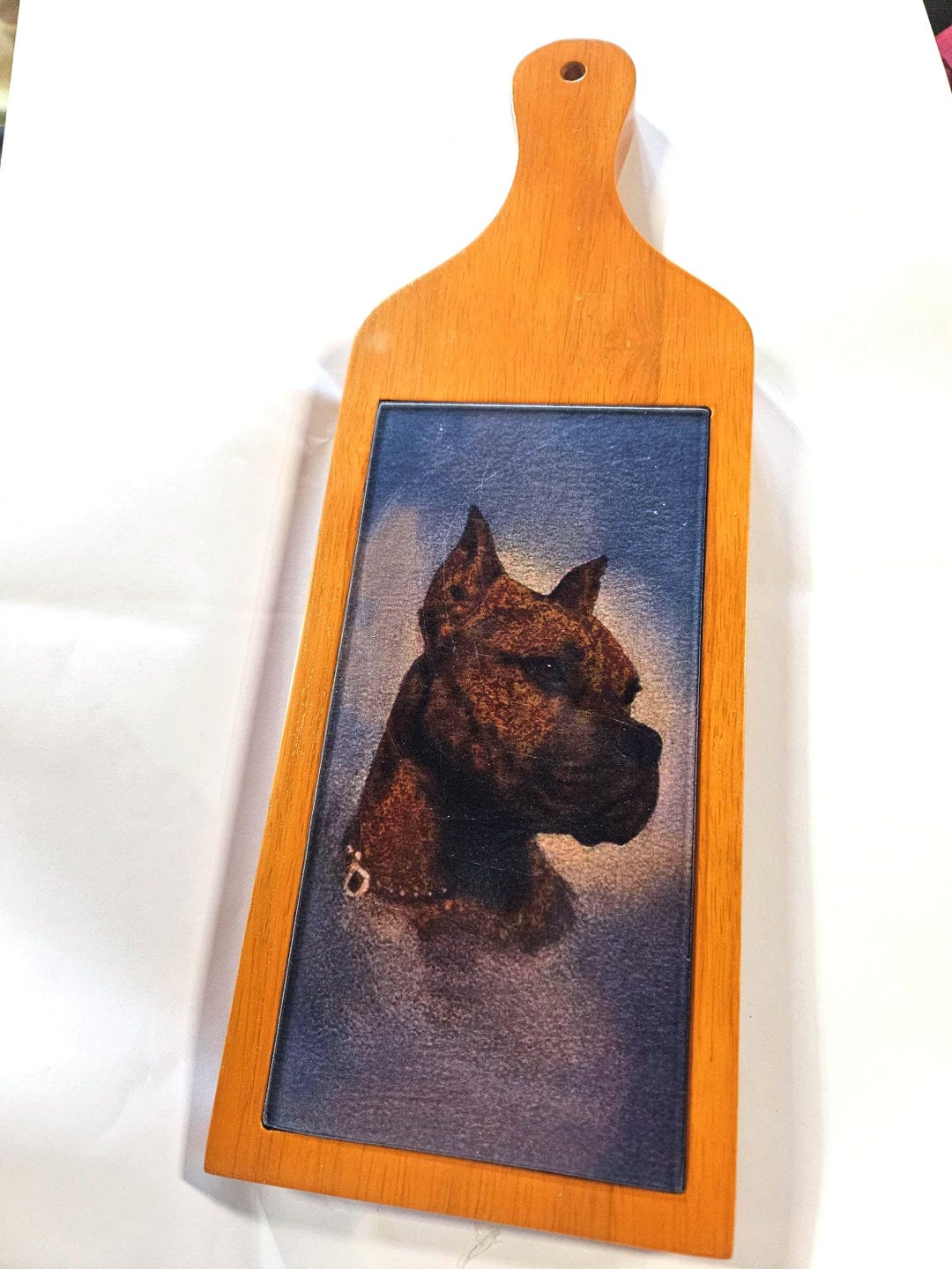 Solid Wood Cheese Trivet With Glass Insert, Boxer , Cherry Finish - Etsy