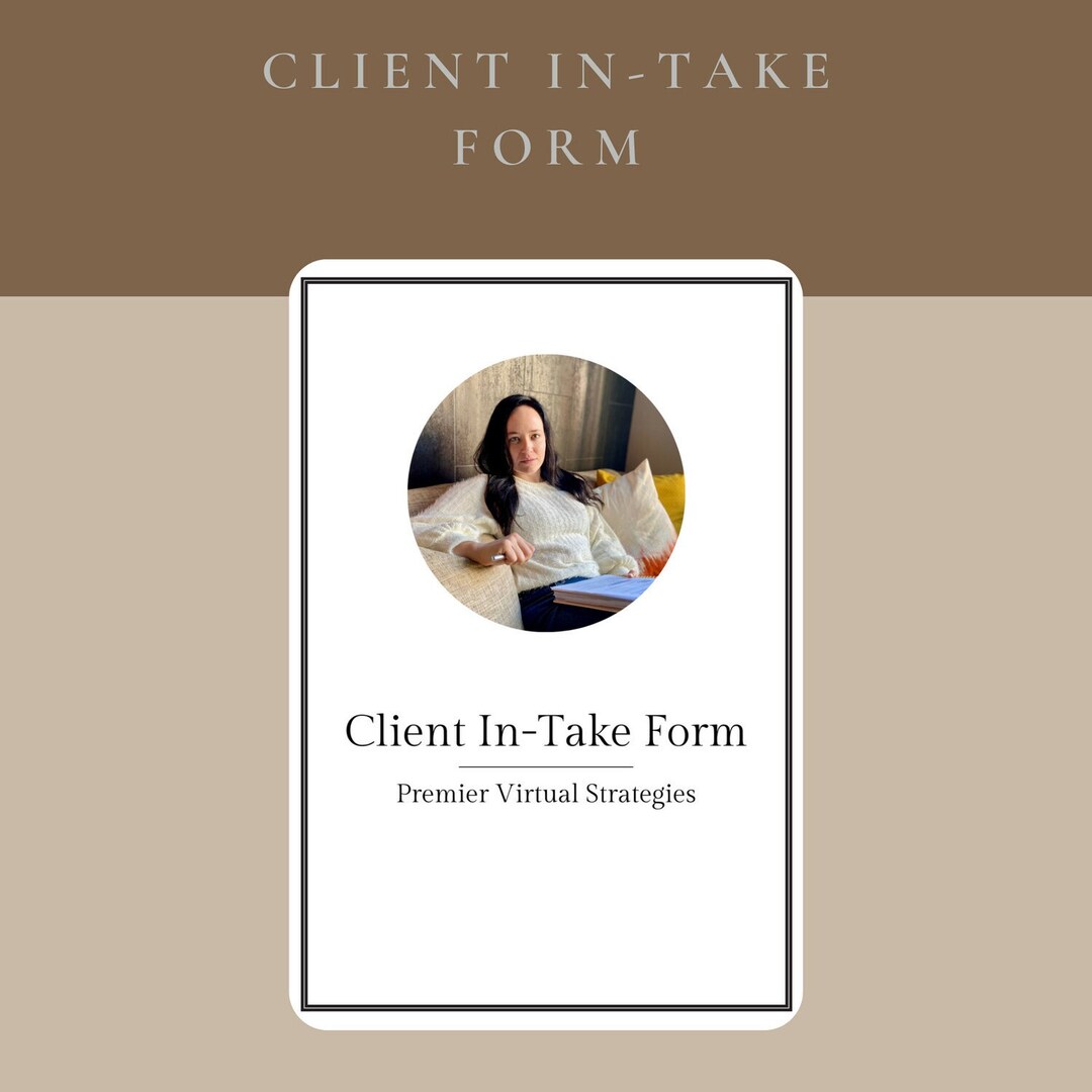 Customizable Client In-take Form - Etsy